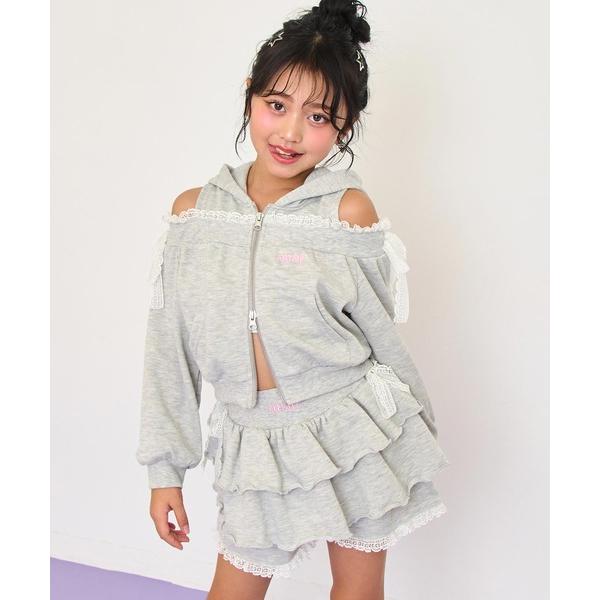 ZOZO問い合わせ番号:104602345ショップ:ANAP，アナップブランド:ANAP kids，アナップキッズ商品名:肩アキパーカー×ティアードスカートセットアップカテゴリ:トップス>アンサンブルブランド品番:428-3576素材...