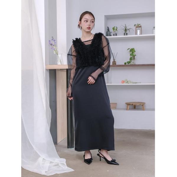 ZOZO問い合わせ番号:104602596ショップ:fifth，フィフスブランド:fifth，フィフス商品名:【3点SET】シアートップス×キャミワンピース×チュールビスチェカテゴリ:ワンピース/ドレス>ドレスブランド品番:ES26S...