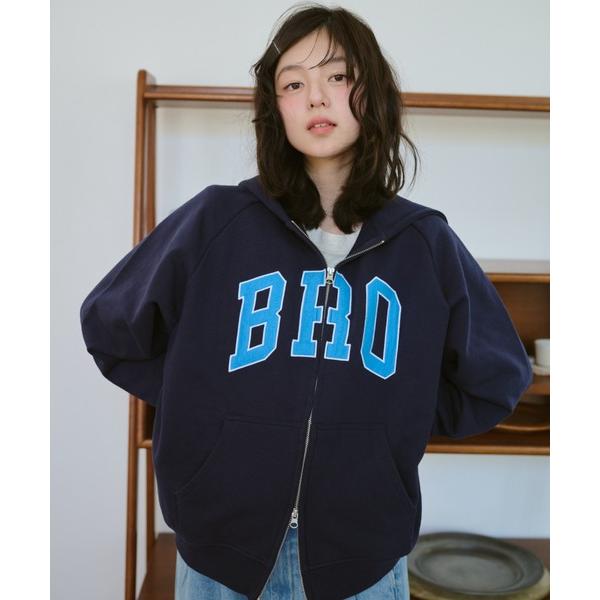 ZOZO問い合わせ番号:104602670ショップ:BROKEN BASE，ブロークンベースブランド:BROKEN BASE，ブロークンベース商品名:BRO Double-Zip Hoodie / BROダブルジップフーディーカテゴリ:トッ...