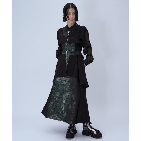 ZOZO問い合わせ番号:104602822ショップ:HARE，ハレブランド:HARE，ハレ商品名:アートジャガードキリカエジャンスカ(HARE)カテゴリ:ワンピース/ドレス>ジャンパースカートブランド品番:653972素材:【ブラック...