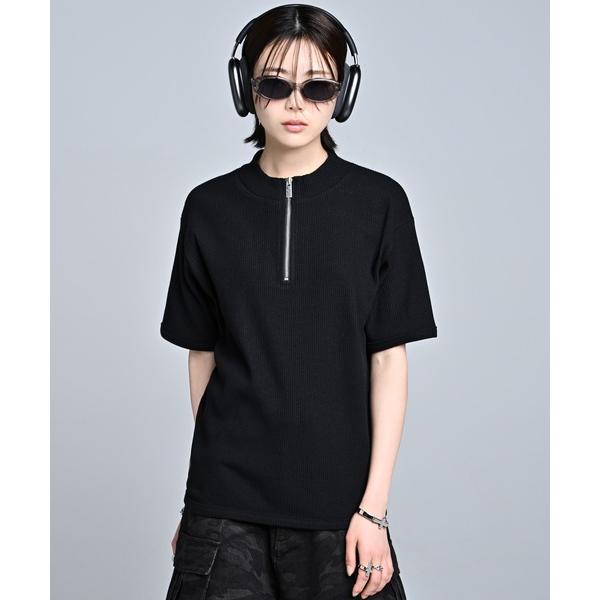 ZOZO問い合わせ番号:104602973ショップ:ADRER，アドラーブランド:ADRER，アドラー商品名:Half-Zip Compact Rib Tee / Absorbent Quick Dry ／ ハーフジップ コンパクトリブT（...
