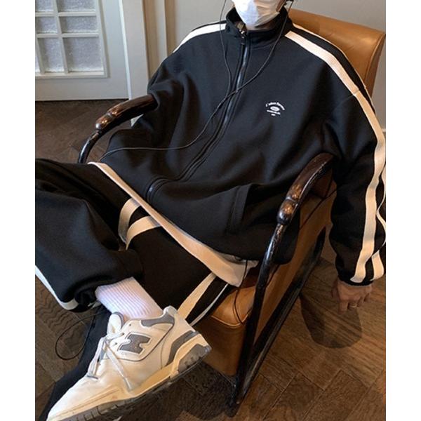 『タイムセール実施中』参考価格：9，900円発売時期：2024年04月コンディション：B（目立つ使用感なし）使用感が少ない、または気にならないアイテム全体的：毛玉参考商品名：【NOWLE】ライン柄 ジップアップ スウェット/トラック パンツ...