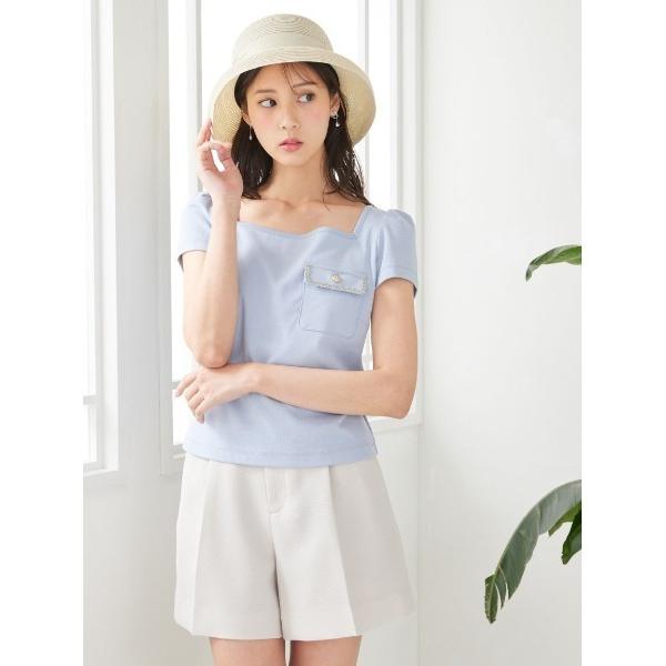 ZOZO問い合わせ番号:104638245ショップ:CELFORD，セルフォードブランド:CELFORD，セルフォード商品名:【洗える】トリムポケットTシャツカテゴリ:トップス>Tシャツ/カットソーブランド品番:CWCT262016素...