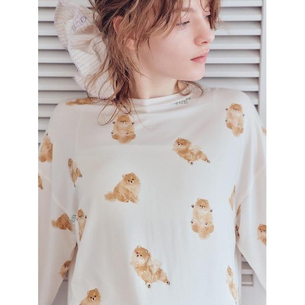 ZOZO問い合わせ番号:104638333ショップ:gelato pique，ジェラート　ピケブランド:gelato pique，ジェラートピケ商品名:ドッグ柄ロンTカテゴリ:ルームウェア>ルームウェア/パジャマブランド品番:PWCT...