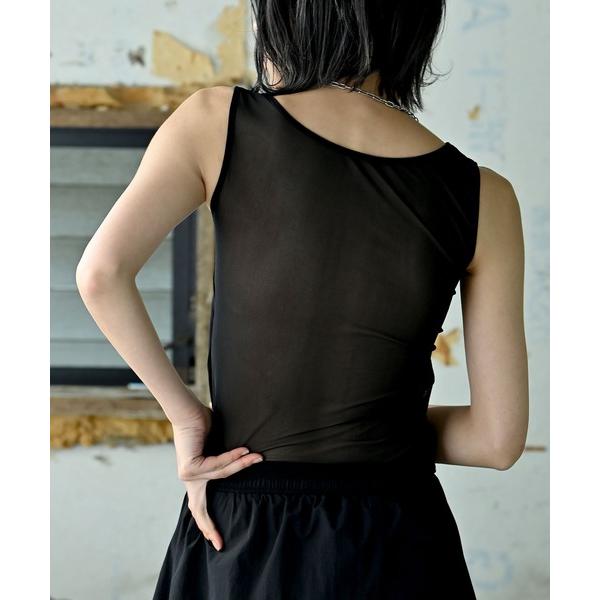 ZOZO問い合わせ番号:104638406ショップ:THE BESTIE SHOP，ザベスティショップブランド:funda mine，ファンダマイン商品名:プレーンバックメッシュタンク【内蔵カップ】カテゴリ:トップス>タンクトップブラ...