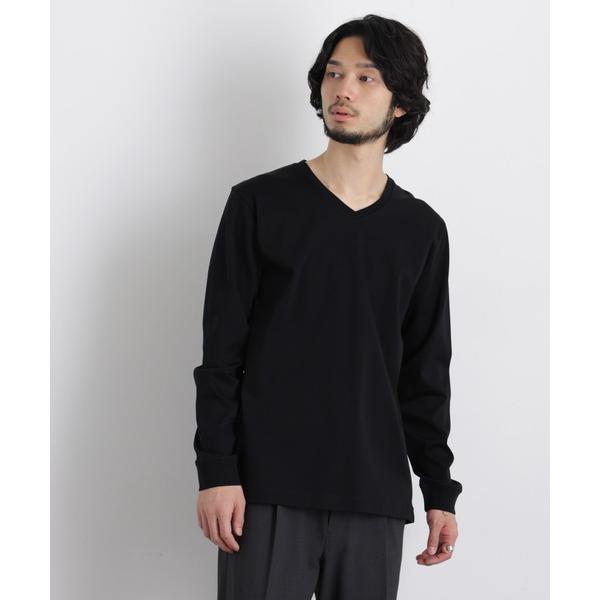 ZOZO問い合わせ番号:104638829ショップ:NANO universe，ナノユニバースブランド:NANO universe，ナノユニバース商品名:アンチスメルVネックTシャツ 長袖カテゴリ:トップス>Tシャツ/カットソーブラン...