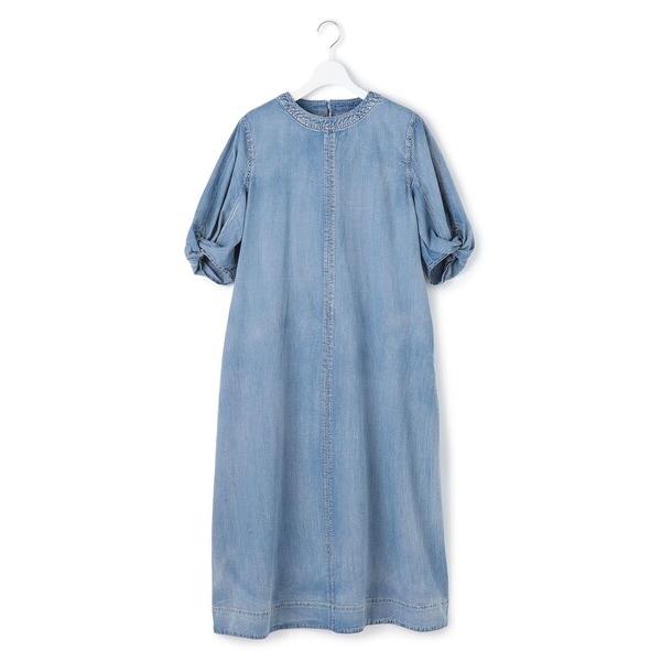 ZOZO問い合わせ番号:104638904ショップ:J.PRESS，ジェイプレスブランド:J.PRESS YORK STREET，ジェイプレスヨークストリート商品名:【WOMEN】ライトダンガリー ツイストスリーブワンピ−スカテゴリ:ワンピ...