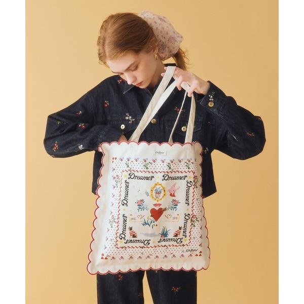 ZOZO問い合わせ番号:104638971ショップ:Cath Kidston，キャス キッドソンブランド:Cath Kidston，キャスキッドソン商品名:スカラップトートバッグ Dreamerカテゴリ:バッグ>トートバッグブランド品...
