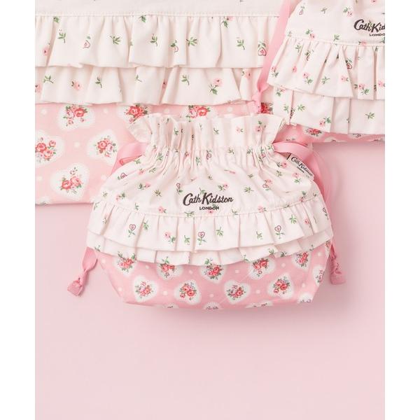 ZOZO問い合わせ番号:104639036ショップ:Cath Kidston，キャス キッドソンブランド:Cath Kidston，キャスキッドソン商品名:ダブルフリルランチポーチLace Sprigsカテゴリ:財布/小物>ポーチブラ...