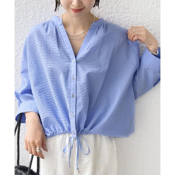 ZOZO問い合わせ番号:104639293ショップ:SHIPS for women，シップス フォー ウィメンブランド:SHIPS，シップス商品名:〈手洗い可能〉サッカー 裾 ドロスト メタル ボタン シャツカテゴリ:トップス>シャツ...