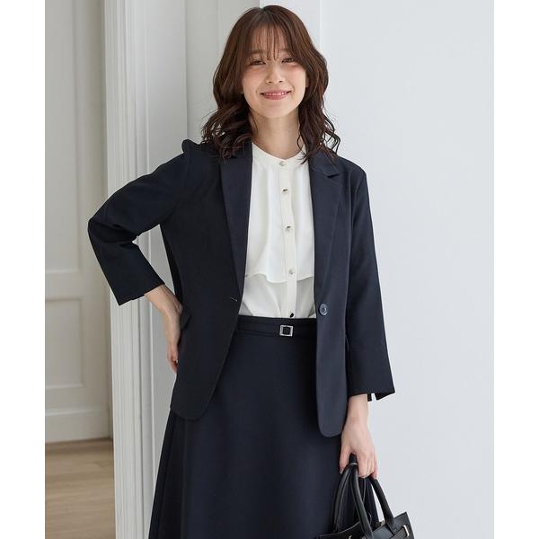 ZOZO問い合わせ番号:104639472ショップ:Honeys，ハニーズブランド:Honeys，ハニーズ，GLACIER，グラシア商品名:【ストレッチ・ウォッシャブル・イージーケア・接触冷感】８分袖１つ釦テーラードジャケットカテゴリ:ジャ...