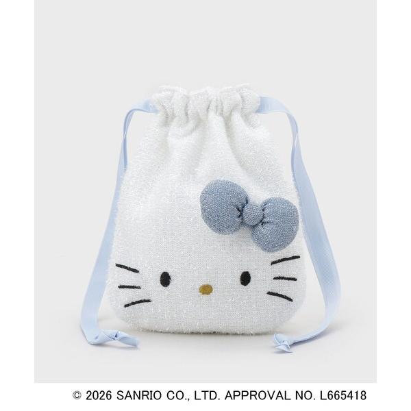 ZOZO問い合わせ番号:104639600ショップ:OPAQUE.CLIP，オペークドットクリップブランド:ハローキティコラボ，ハローキティコラボ，OPAQUE.CLIP，オペークドットクリップ商品名:◆【ハローキティ】キラふわフェイス巾着...