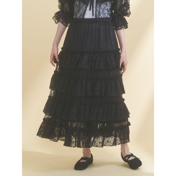 ZOZO問い合わせ番号:104639638ショップ:merry jenny，メリージェニーブランド:merry jenny，メリージェニー商品名:floral sheerチュールフリルスカートカテゴリ:スカート>スカートブランド品番:...