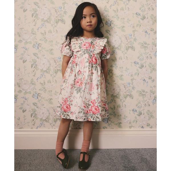 『タイムセール実施中』ZOZO問い合わせ番号:104639648ショップ:Cath Kidston，キャス キッドソンブランド:Cath Kidston，キャスキッドソン商品名:キッズ フリルワンピース Hackney Roseカテゴリ:ワ...