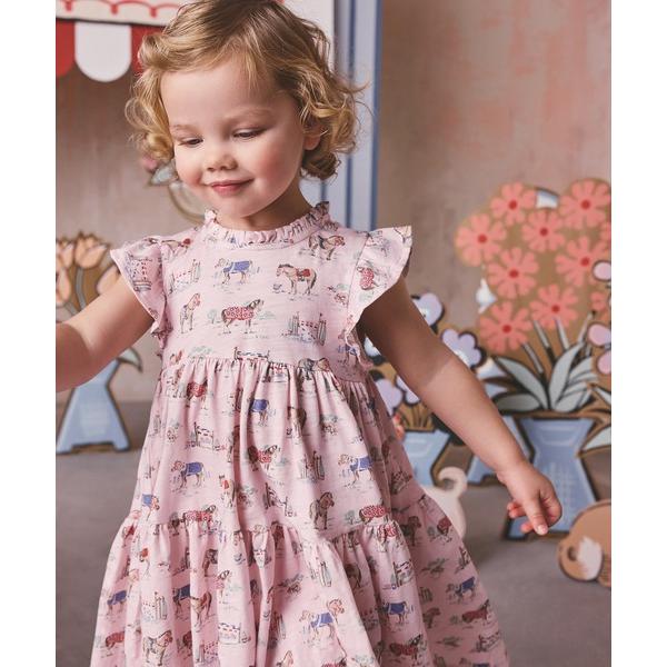 『タイムセール実施中』ZOZO問い合わせ番号:104639683ショップ:Cath Kidston，キャス キッドソンブランド:Cath Kidston，キャスキッドソン商品名:キッズ ティアード ワンピース Ponyカテゴリ:ワンピース/...