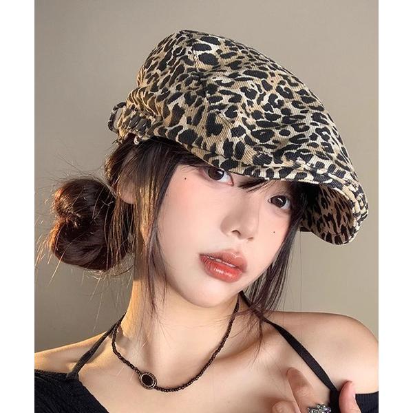 ZOZO問い合わせ番号:104640070ショップ:perky room，パーキールームブランド:SORENA，ソレナ，perky room，パーキールーム商品名:ヒョウ柄ハンチングカテゴリ:帽子>ハンチング/ベレー帽ブランド品番:A...