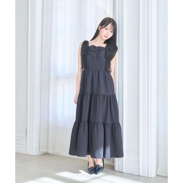 ZOZO問い合わせ番号:104640220ショップ:BUNNY APARTMENT，バニーアパートメントブランド:Rose Muse，ロゼミューズ商品名:Lace ribbon tiered dressカテゴリ:ワンピース/ドレス>ド...