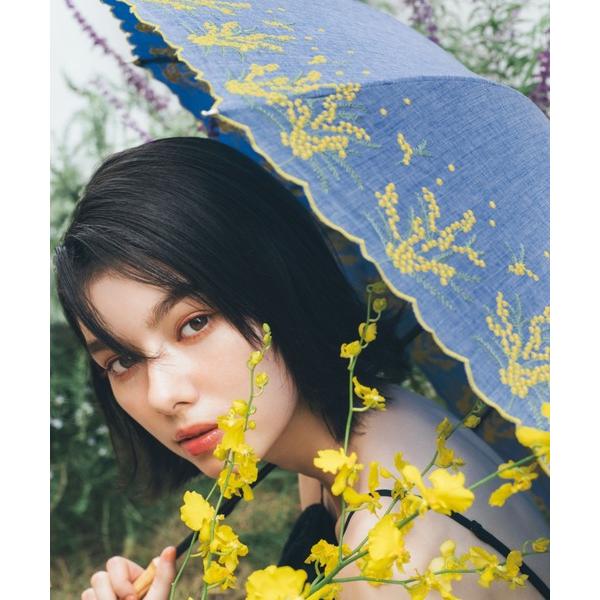 ZOZO問い合わせ番号:104640258ショップ:Paradise Picnic，パラダイス ピクニックブランド:because，ビコーズ，Paradise Picnic，パラダイスピクニック商品名:because【晴雨兼用】ミモザ刺繍バ...