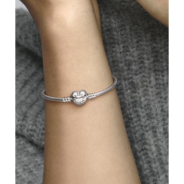 ZOZO問い合わせ番号:104640430ショップ:Pandora，パンドラブランド:Pandora，パンドラ商品名:Moments ハート スネークチェーン ブレスレットカテゴリ:アクセサリー>ブレスレットブランド品番:594594...