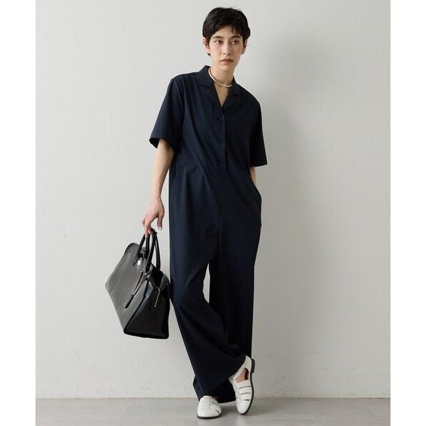 ZOZO問い合わせ番号:104641571ショップ:Whim Gazette，ウィムガゼットブランド:THE PAUSE，ザ ポーズ，Whim Gazette，ウィムガゼット商品名:【THE PAUSE】ストライプカイキンジャンプスーツカテ...