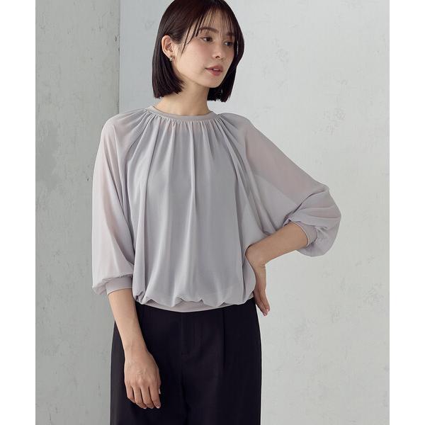 ZOZO問い合わせ番号:104641599ショップ:COMME CA ISM，コムサイズムブランド:COMME CA ISM，コムサイズム商品名:【セットアイテム】シアー バルーンスリーブブラウス+タンクトップカテゴリ:トップス>シャ...