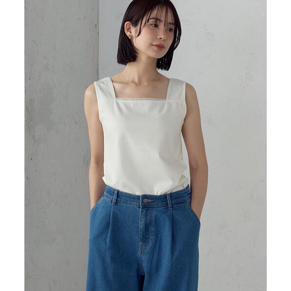 『タイムセール実施中』ZOZO問い合わせ番号:104641610ショップ:COMME CA ISM，コムサイズムブランド:COMME CA ISM，コムサイズム商品名:2WAYスクエア ネックタンクトップカテゴリ:トップス>タンクトッ...