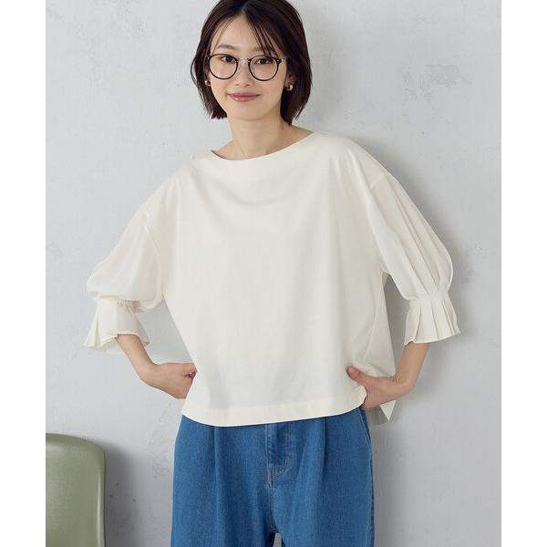 ZOZO問い合わせ番号:104641777ショップ:COMME CA ISM，コムサイズムブランド:COMME CA ISM，コムサイズム商品名:【接触冷感】キャンディスリーブ カットソーカテゴリ:トップス>Tシャツ/カットソーブラン...