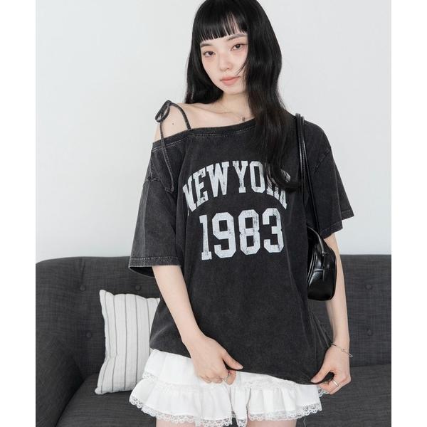 ZOZO問い合わせ番号:104642028ショップ:WEGO，ウィゴーブランド:WEGO，ウィゴー商品名:WEGO/【26年春夏新作】2WAYグラフィックワンショルBIGTカテゴリ:トップス>Tシャツ/カットソーブランド品番:WE26...