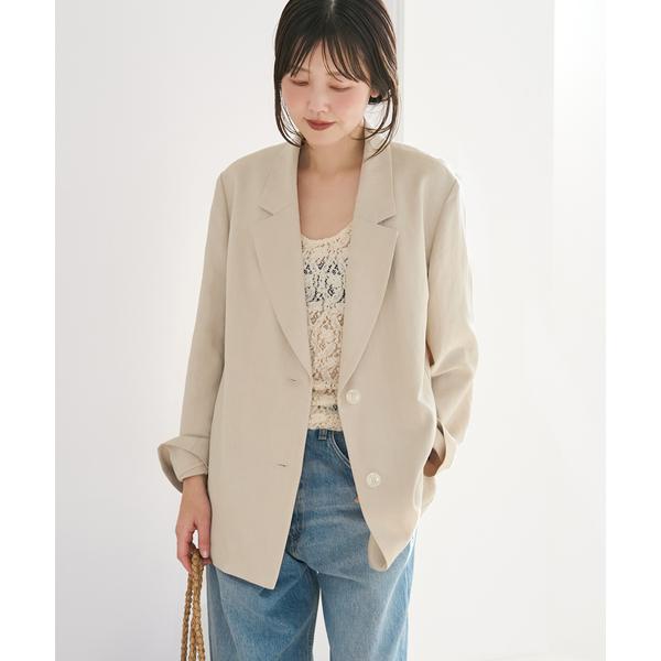 『セール実施中』ZOZO問い合わせ番号:104642245ショップ:Plage，プラージュブランド:Plage，プラージュ商品名:sandy linen 混 ジャケットカテゴリ:ジャケット/アウター>テーラードジャケットブランド品番:...