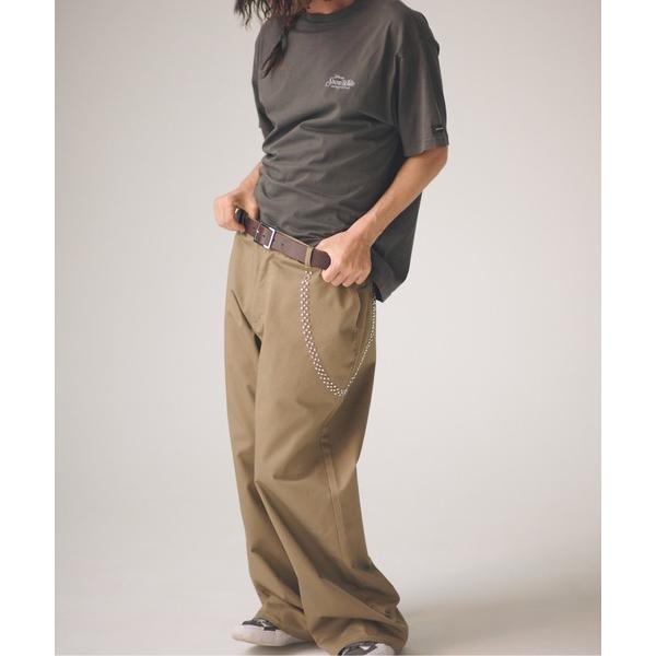 ZOZO問い合わせ番号:104642376ショップ:ONE DAY KMC，ワンデイケイエムシーブランド:ADAM PATEK，アダムパテック商品名:ADAMPATEK/studded T/C twill flare wide trouse...