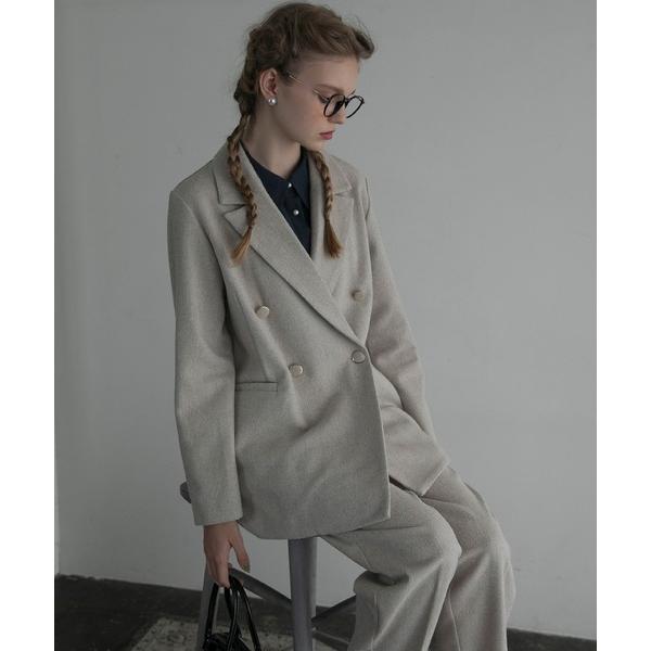 『セール実施中』参考価格：12，969円発売時期：2023年09月コンディション：B（目立つ使用感なし）使用感が少ない、または気にならないアイテム全体的：毛玉参考商品名：【BONLECILL noir】ウールライクヘリンボーンテーラードジャ...