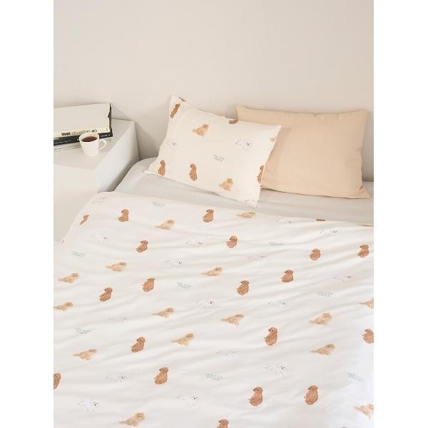 ZOZO問い合わせ番号:104677681ショップ:gelato pique，ジェラート　ピケブランド:gelato pique Sleep，ジェラートピケスリープ商品名:【Sleep】DOG柄プリント寝具２点セット(ダブル)カテゴリ:イン...