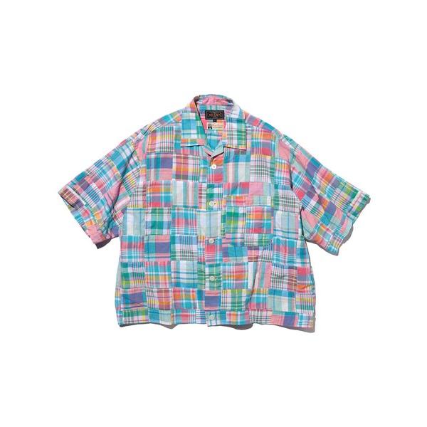 ZOZO問い合わせ番号:104679438ショップ:BEAMS MEN，ビームス メンブランド:BEAMS PLUS，ビームスプラス商品名:Cabana Boy-SHT Patchwork Madras Pinkカテゴリ:トップス>シ...