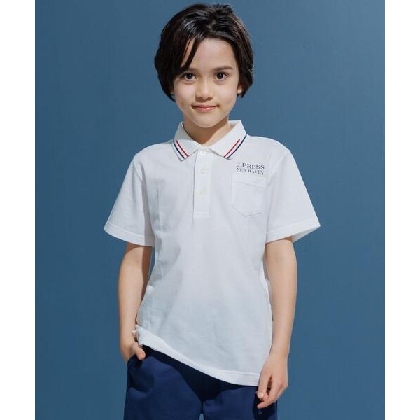 ZOZO問い合わせ番号:104680655ショップ:J.PRESS，ジェイプレスブランド:J.PRESS，ジェイプレス商品名:【100-130cm】ダブルライン カラー 半袖ポロシャツカテゴリ:トップス>ポロシャツブランド品番:PLJ...