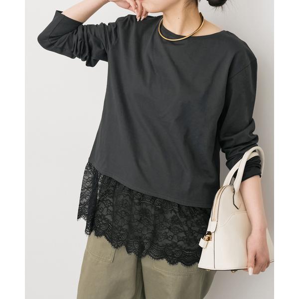 ZOZO問い合わせ番号:104681160ショップ:Spick &amp; Span，スピック アンド スパンブランド:Spick &amp; Span，スピックアンドスパン商品名:レースドッキングレイヤードプルオーバーカテゴリ:トップス&...