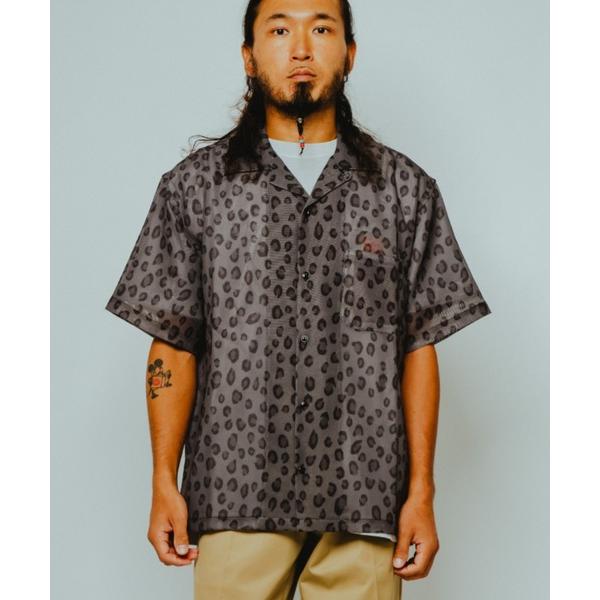 ZOZO問い合わせ番号:104681444ショップ:ability，アビリティブランド:BIG MIKE，ビッグマイク，ability，アビリティ商品名:BIG MIKE ビックマイク / 26春夏新作 レオパード柄 メッシュ オープンカラ...