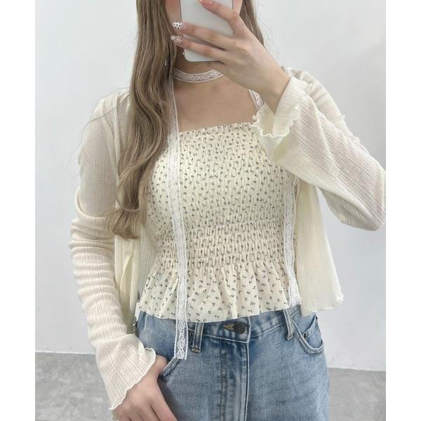 ZOZO問い合わせ番号:104681515ショップ:WEGO，ウィゴーブランド:PHILLY，フィリー，WC，ダブル シー，WEGO，ウィゴー商品名:リトルフラワーシャーリングキャミソールカテゴリ:トップス>キャミソールブランド品番:...