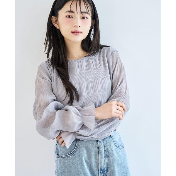 ZOZO問い合わせ番号:104681966ショップ:Auntie Rosa，アンティローザブランド:mil，ミル商品名:シャーリング プリーツ ブラウス 【587242】カテゴリ:トップス>シャツ/ブラウスブランド品番:MXANR26...