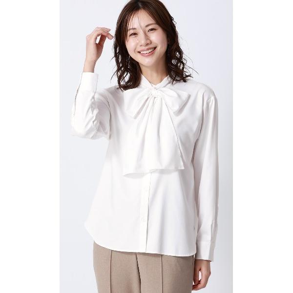 ZOZO問い合わせ番号:104682002ショップ:SUIT SQUARE，スーツスクエアブランド:AOYAMA，アオヤマ，SUIT SQUARE，スーツスクエア商品名:2通りの着こなしを楽しめる華やかトップス バンドカラーボウタイシャツ【...