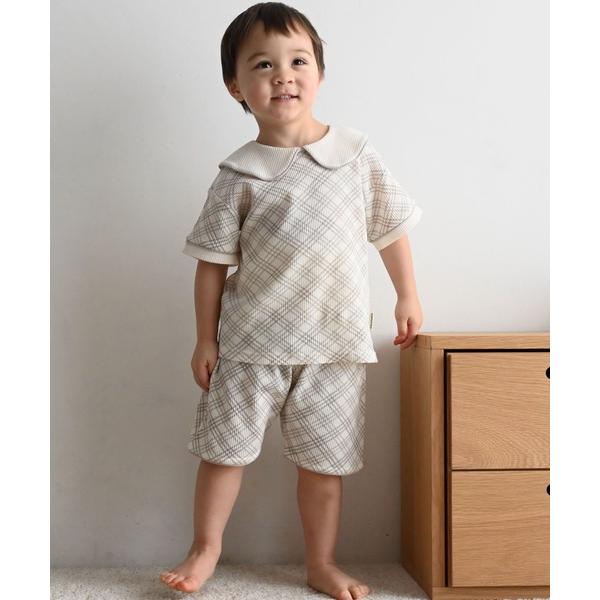 ZOZO問い合わせ番号:104682978ショップ:PUPPAPUPO，プッパプーポブランド:PUPPAPUPO，プッパプーポ商品名:襟付き 半袖 パジャマ ワッフルカテゴリ:ルームウェア>ルームウェア/パジャマブランド品番:2601...