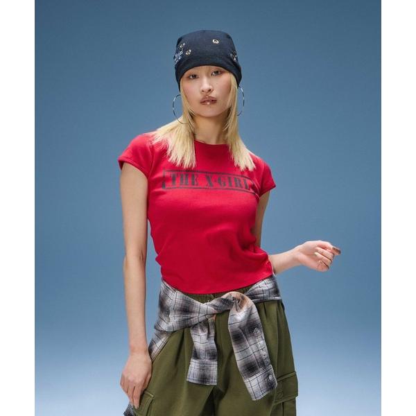ZOZO問い合わせ番号:104683701ショップ:X-girl，エックスガールブランド:X-girl，エックスガール商品名:STENCIL LOGO S/S BABY TEEカテゴリ:トップス>Tシャツ/カットソーブランド品番:10...