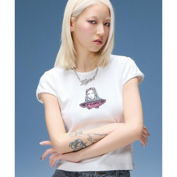 ZOZO問い合わせ番号:104683704ショップ:X-girl，エックスガールブランド:X-girl，エックスガール商品名:DEVIL FACE S/S BABY TEEカテゴリ:トップス>Tシャツ/カットソーブランド品番:1052...