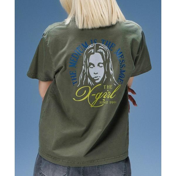 ZOZO問い合わせ番号:104683722ショップ:X-girl，エックスガールブランド:X-girl，エックスガール商品名:FADED TRI-COLOR FACE S/S TEEカテゴリ:トップス>Tシャツ/カットソーブランド品番...