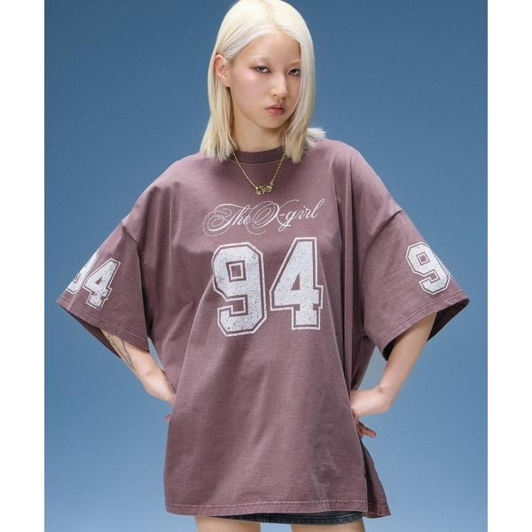 ZOZO問い合わせ番号:104683766ショップ:X-girl，エックスガールブランド:X-girl，エックスガール商品名:FADED NUMBER S/S BIG TEE DRESSカテゴリ:ワンピース/ドレス>ワンピースブランド...