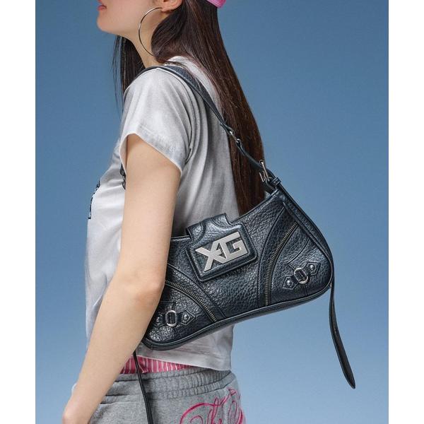 ZOZO問い合わせ番号:104683785ショップ:X-girl，エックスガールブランド:X-girl，エックスガール商品名:XG EMBLEM BUCKLE PANELED SHOULDER BAGカテゴリ:バッグ>ショルダーバッグ...