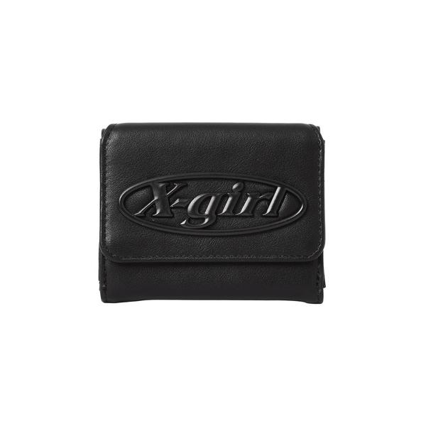 ZOZO問い合わせ番号:104683791ショップ:X-girl，エックスガールブランド:X-girl，エックスガール商品名:TONAL OVAL LOGO BUCKLE FAUX LEATHER MINI WALLETカテゴリ:財布/小物...