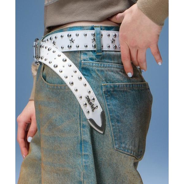 ZOZO問い合わせ番号:104683803ショップ:X-girl，エックスガールブランド:X-girl，エックスガール商品名:STAR STUDDED FAUX LEATHER BELTカテゴリ:ファッション雑貨>ベルトブランド品番:...