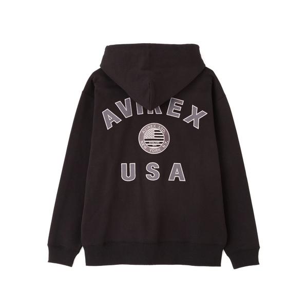ZOZO問い合わせ番号:104684031ショップ:AVIREX，アヴィレックスブランド:AVIREX，アヴィレックス商品名:《直営店限定》VARSITY FLAG ZIP PARKA / バーシティー フラッグ ジップ パーカー / AV...