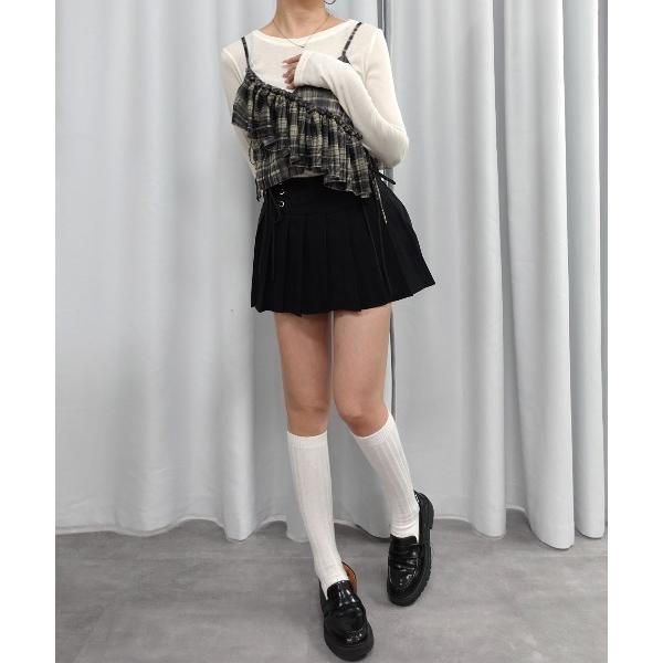 『タイムセール実施中』ZOZO問い合わせ番号:104684078ショップ:CORNERS，コーナーズブランド:Lots of Love，ロッツオブラブ，CORNERS，コーナーズ商品名:チュールチェックアシメフリルビスチェカテゴリ:トップス...