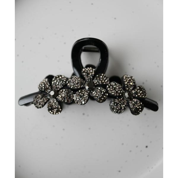 『タイムセール実施中』ZOZO問い合わせ番号:104684108ショップ:Port，ポートブランド:Port，ポート商品名:【 Port / ポート 】 ブラックシリーズ ビジュー バンスクリップ_カテゴリ:ヘアアクセサリー>バレッタ...